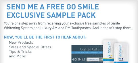 Free GoSmile Whitening System Sample Pack