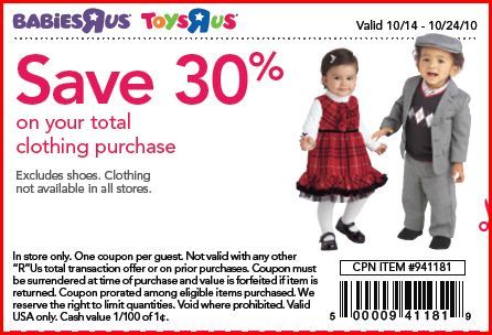 Toys R US: 30% Off Printable Coupon