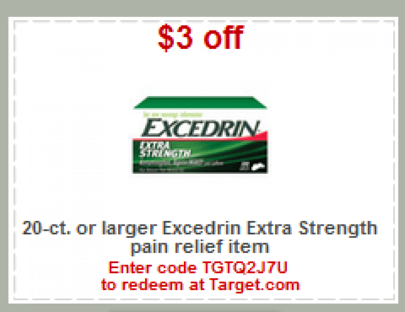 Free Excedrin Extra Strength at Target