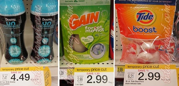 Gain, Tide and Downy Price Cut and Coupon Deals at Target