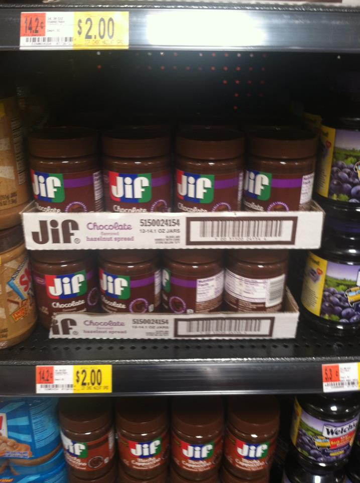 Jif Hazelnut Spread $1 At Walmart!