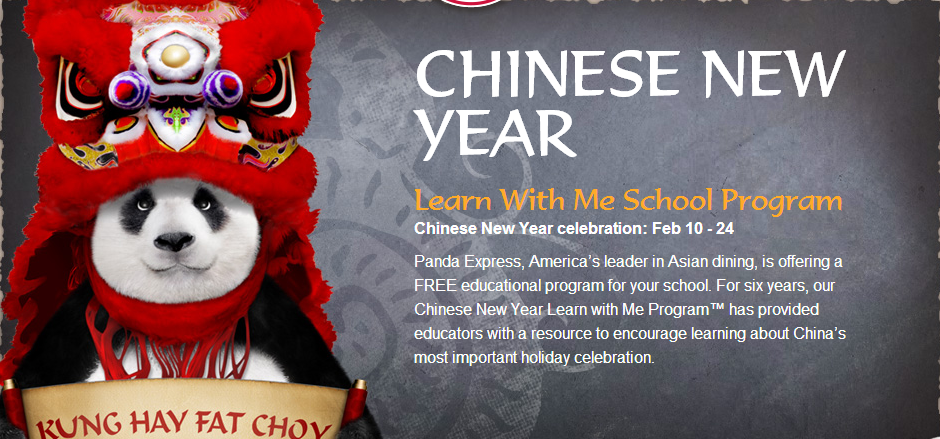 Free Panda Express Chinese New Year Learn With Me Kit for Teachers