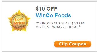 $10 off $50 WinCo Foods Coupon - Mojosavings.com