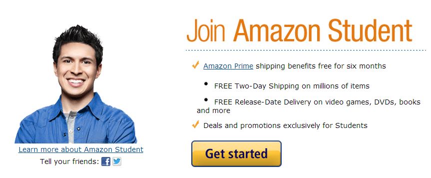 FREE 6 Months of Amazon Prime for College Students!