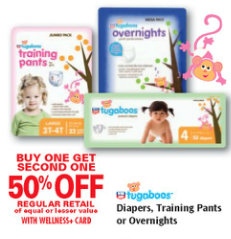 Rite Aid Brand Tugaboos Diapers only $1.74 ea! - Mojosavings.com