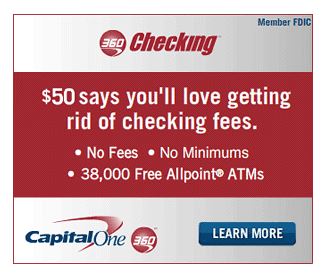Free $50 from Capital One 360 Checking! - Mojosavings.com