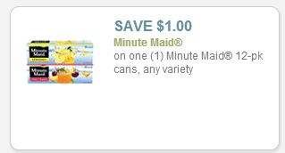 $1 off Minute Maid 12pk Cans Coupon - Mojosavings.com