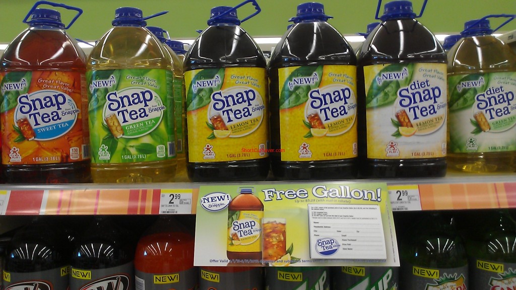 Free Gallon of Snap Tea by Snapple at Walgreens