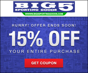 Save 15% at Big 5 Sporting Goods - Mojosavings.com