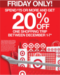 20% off Entire Purchase Target Coupon- LIVE NOW!!! - Mojosavings.com