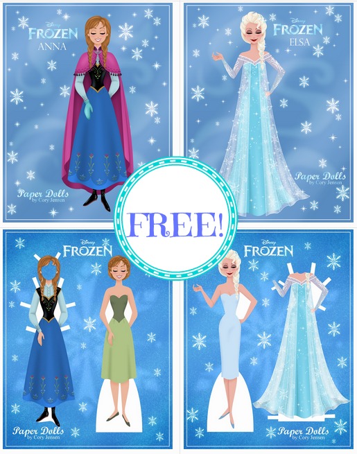 FREE Disney Frozen Printable Paper Dolls! - Mojosavings.com