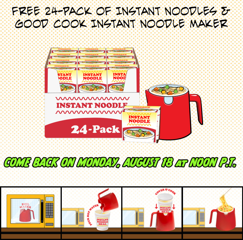 Instant Noodles and Good Cook Noodle Maker