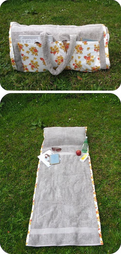 Must-Have Summer DIY! Make A Sunbathing Companion Beach Towel ...