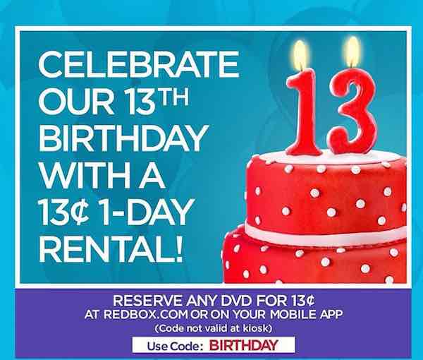 Celebrate 13 Years Of Redbox With $0.13 DVD Rentals! - Mojosavings.com