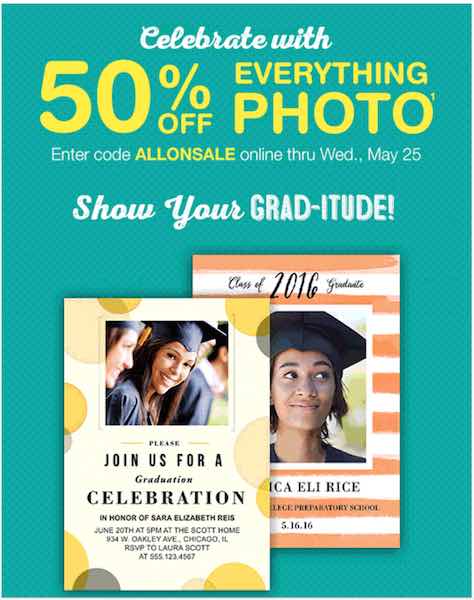 Save On Gifts For Grads! 50% off Everything Photo At Walgreens Today ...