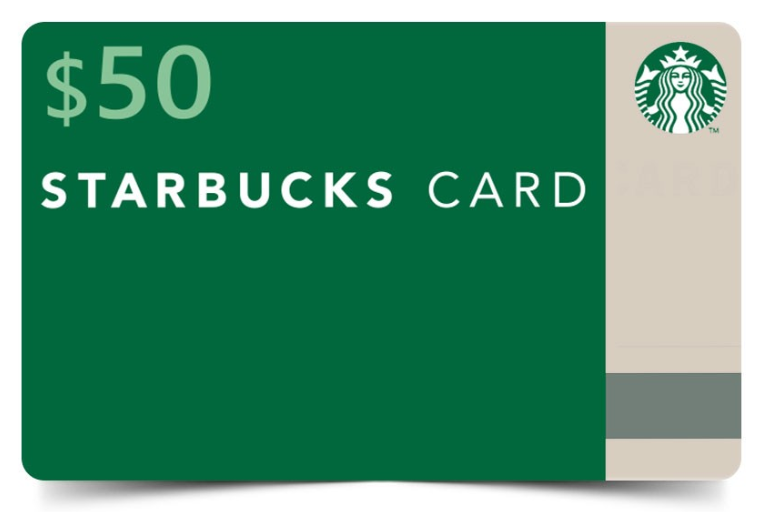 $50 Free Starbucks Gift card - Mojo Giveaway - Raffle - Mojosavings.com