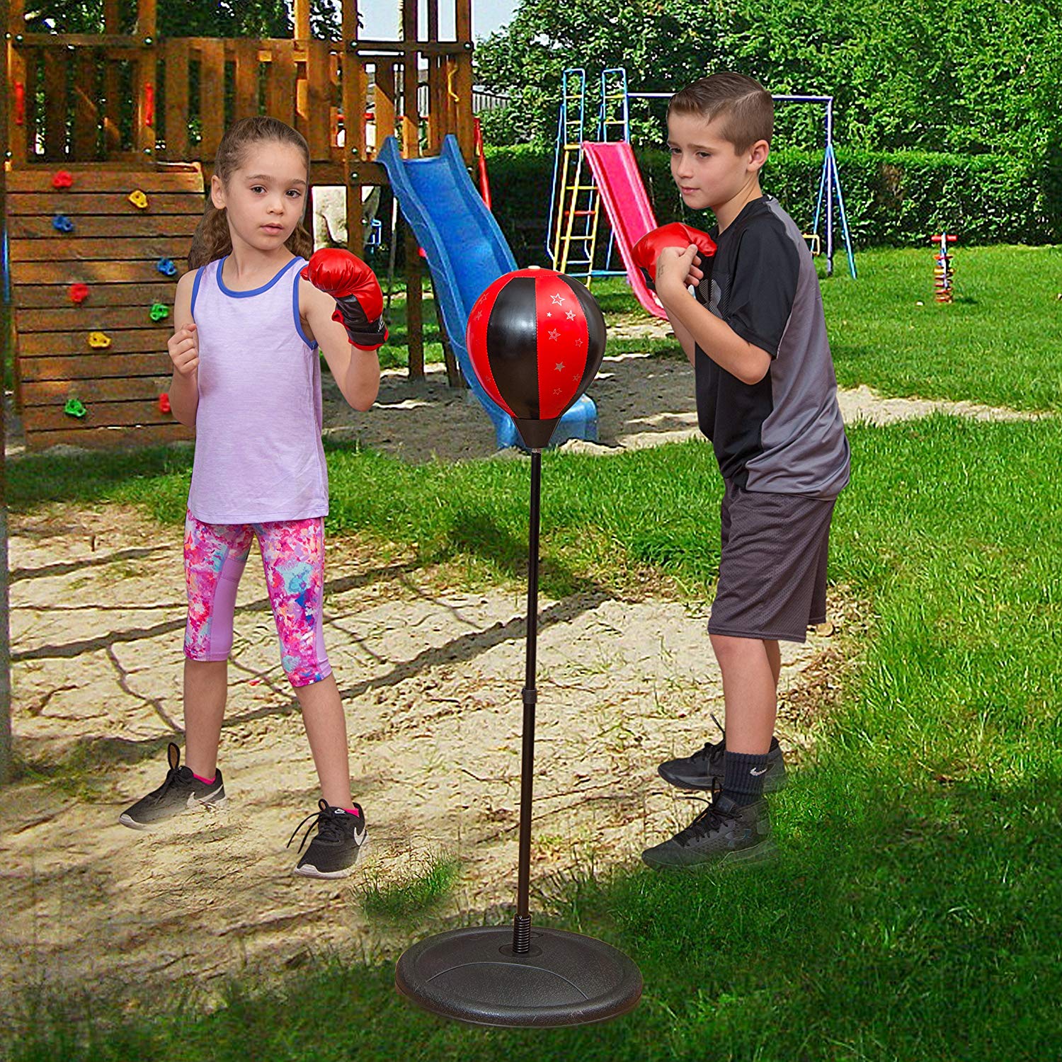 Boxing Set With Punching Ball + Hand Pump + Boxing Gloves $29.97 (REG ...