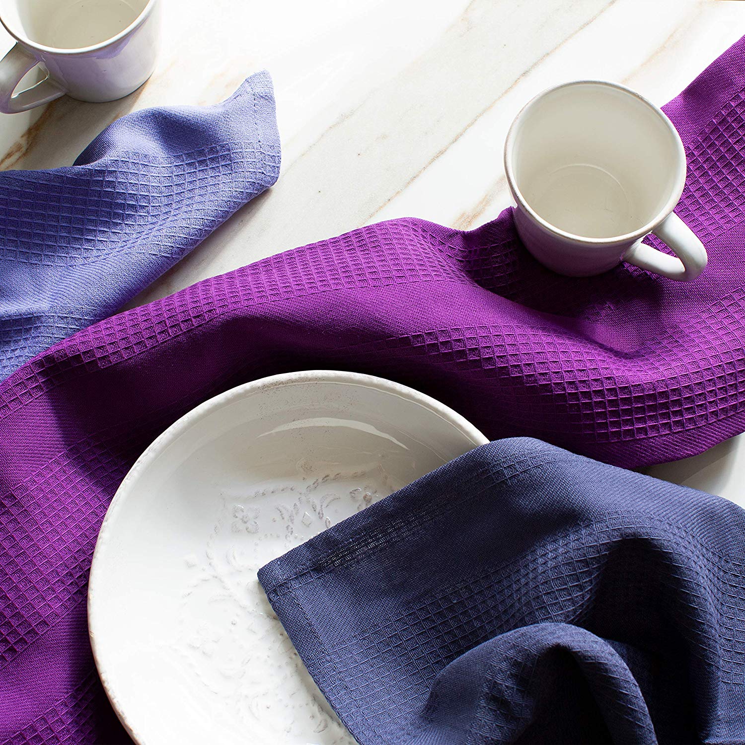 Cotton Craft 12 Pack Multicolor Kitchen Towels 16x28 Inches $18.19 (REG ...