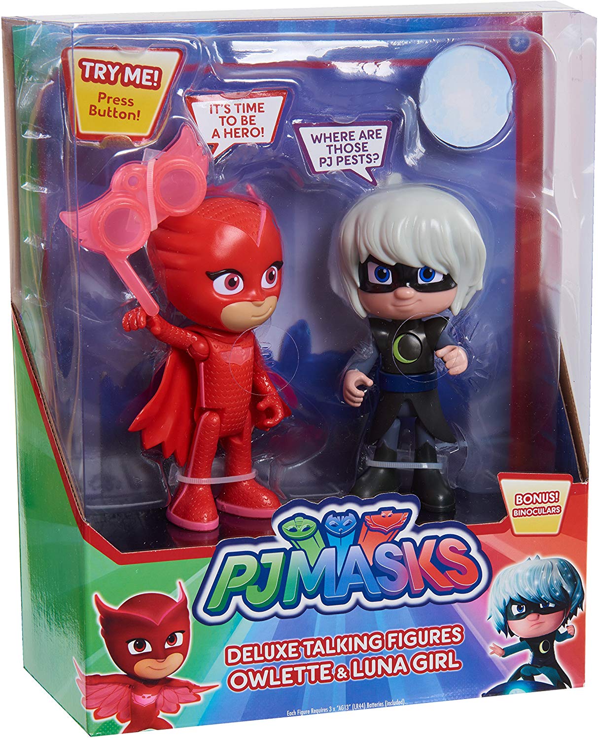 PJ Masks Talking Figure Set-Owlette Vs Luna Girl, Multicolor $7.13 (REG ...