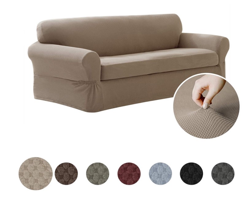 Sand Color Ultra Soft Stretch Sofa Couch Slipcover $58.56 (REG $109.99 ...