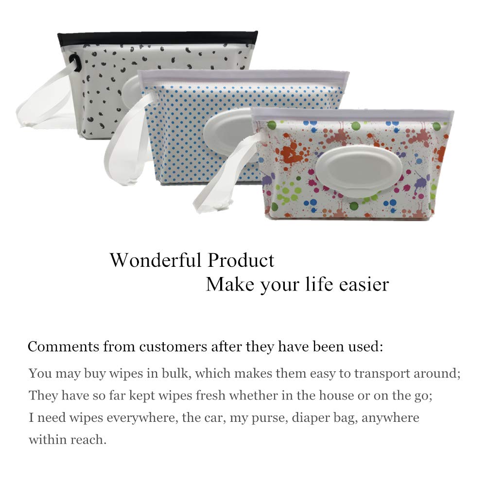 Portable Wet Wipe Pouch Reusable & Refillable Baby Wipes Dispenser $9. ...