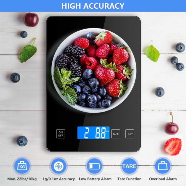 Nicewell Food Scale Digital Weight Grams & oz, 22lb Kitchen Scale $19. ...