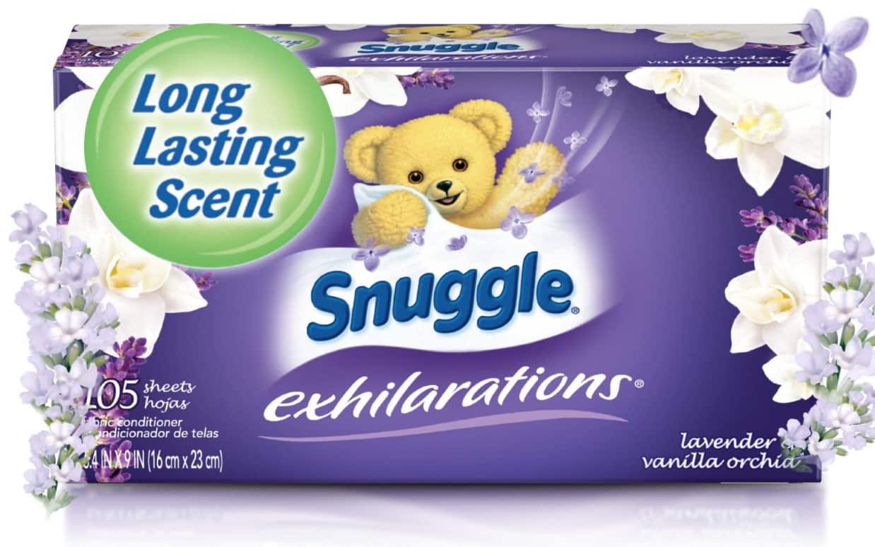 105 CT Snuggle Exhilarations Fabric Softener Sheets Pack $4.46 (REG $8. ...