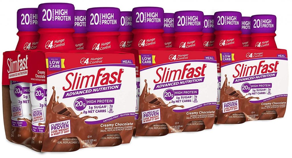 12 CT SlimFast Advanced Nutrition Creamy Chocolate Shake Pack ...