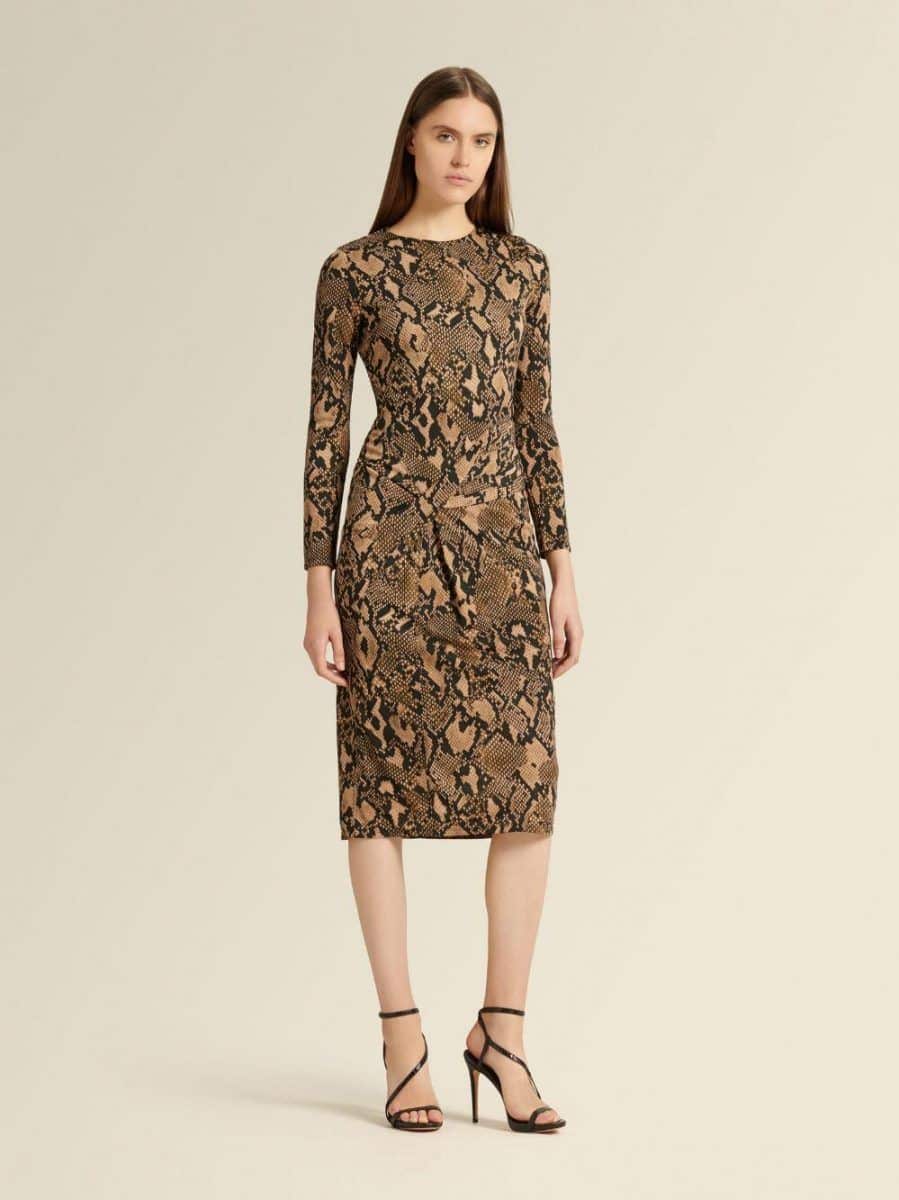 SNAKE PRINT DRESS $49.00(78% Off) - Mojosavings.com