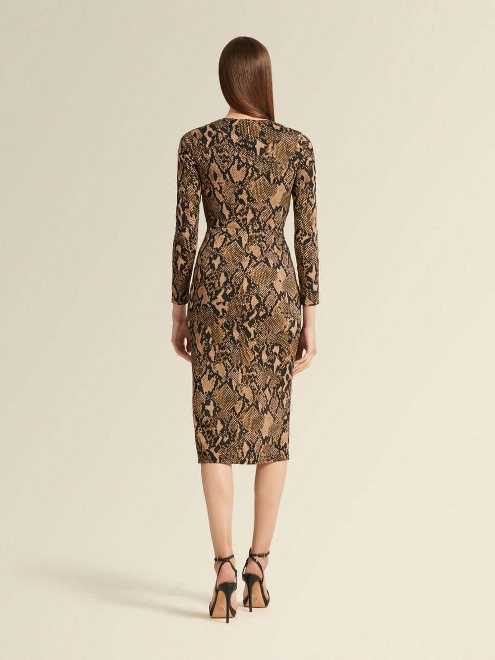 SNAKE PRINT DRESS $49.00(78% Off) - Mojosavings.com